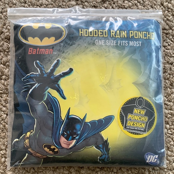 DC Comics | Other | Batman Super Hero Hooded Rain Poncho Dc Comics ...